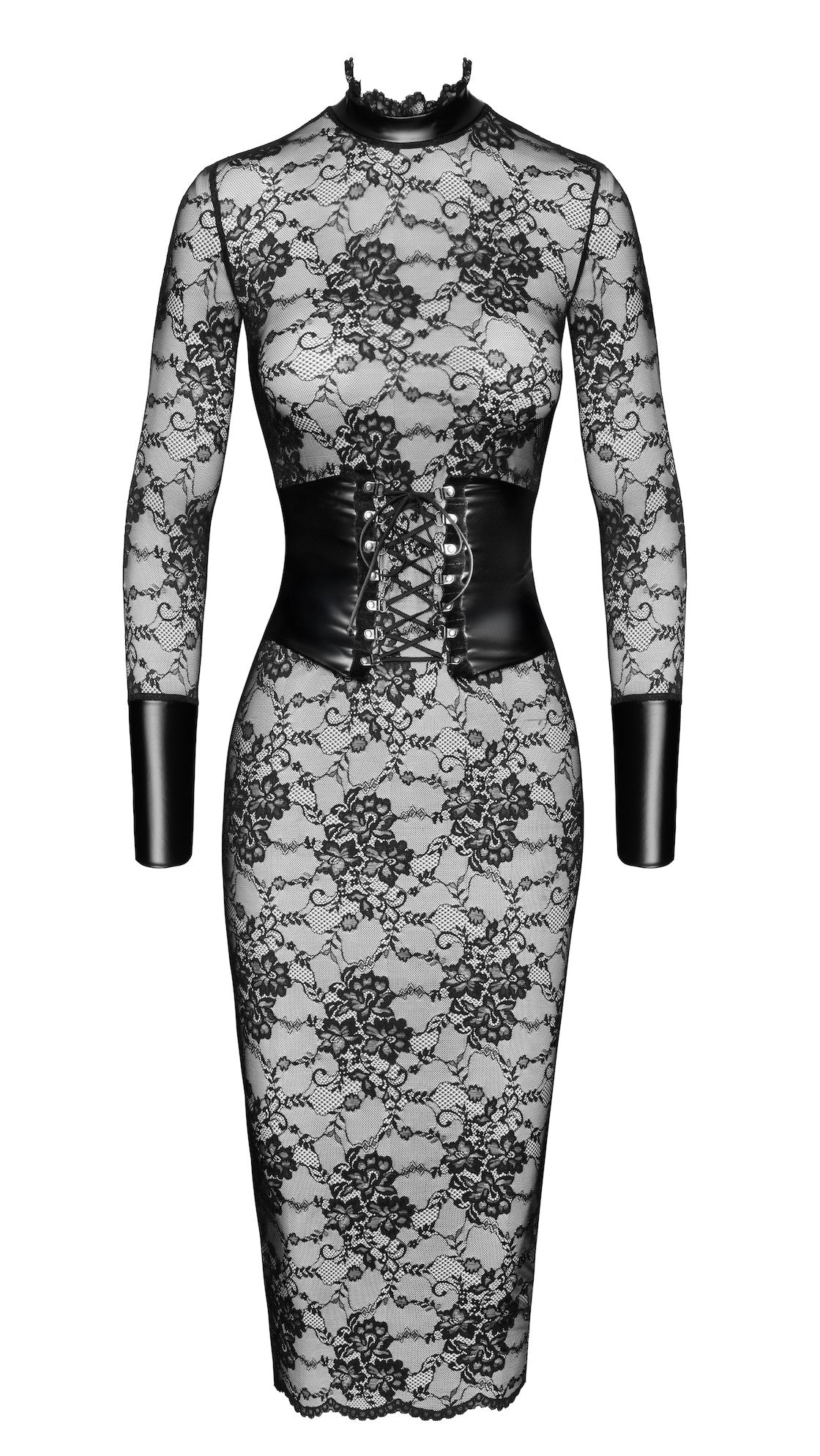 Noirelle Lace Corset Midi Dress – Skin Two UK