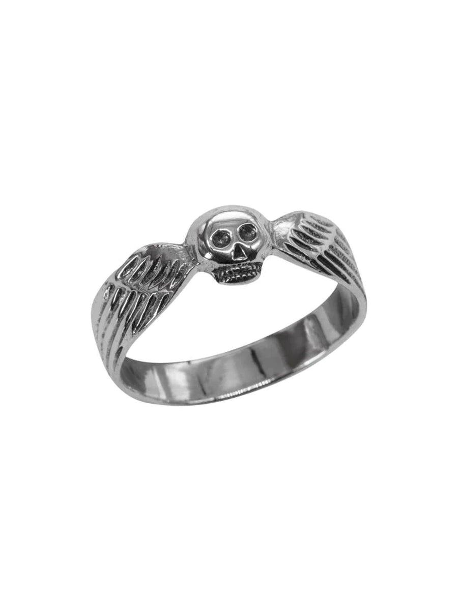 Winged Skull Ring – Skin Two UK
