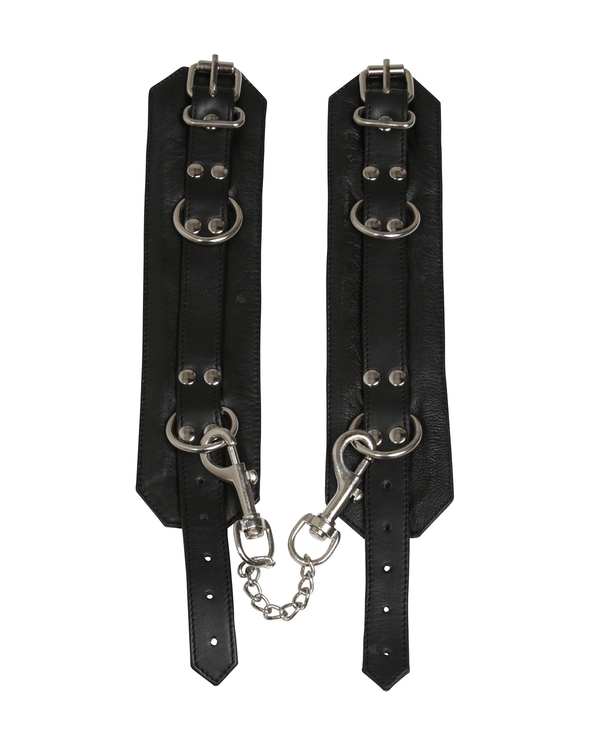 Black Leather Ankle Cuffs – Skin Two UK