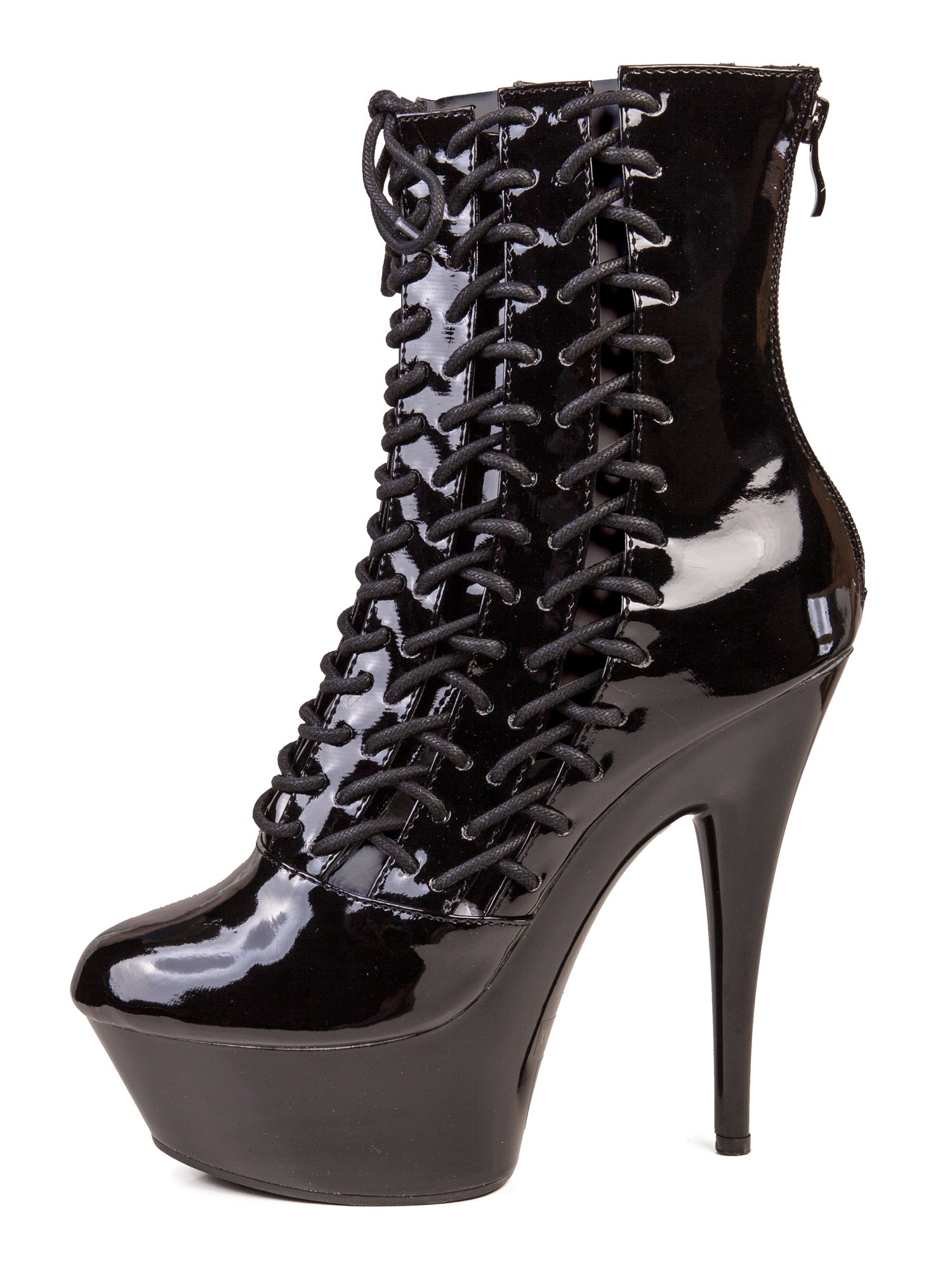 Black Platform Corset Boot – Skin Two UK