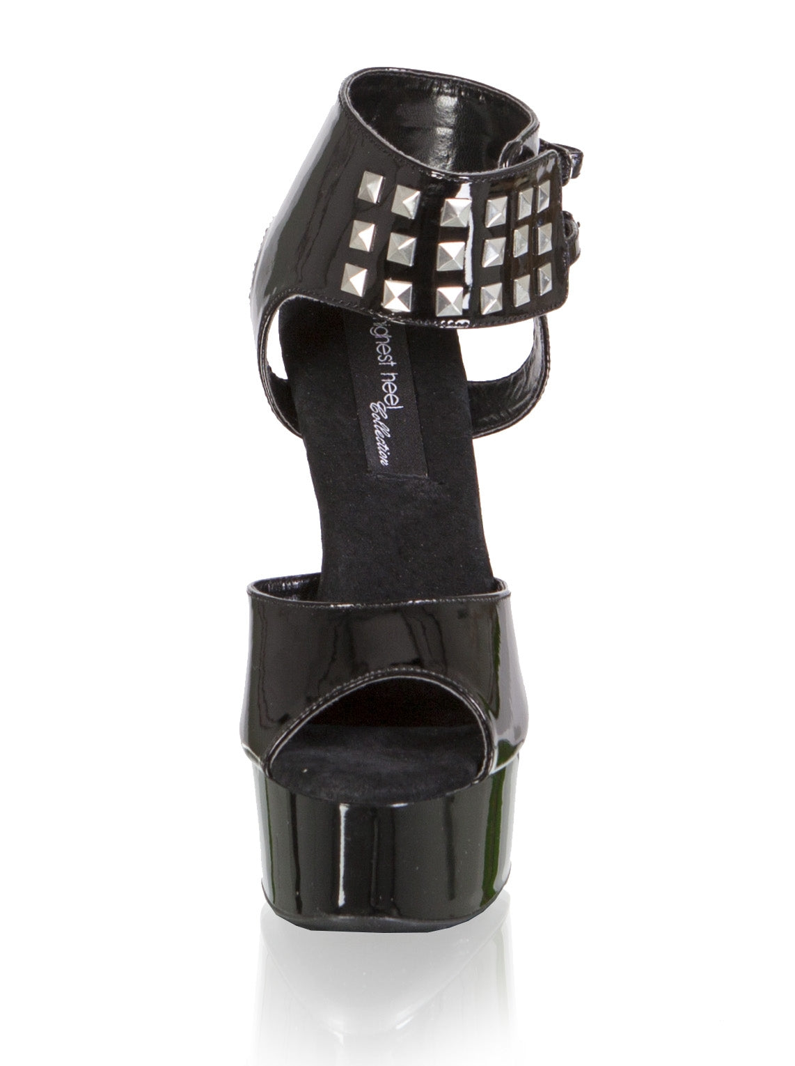 Black Pyramid Studded Strap Platforms - UK 5 – Skin Two UK