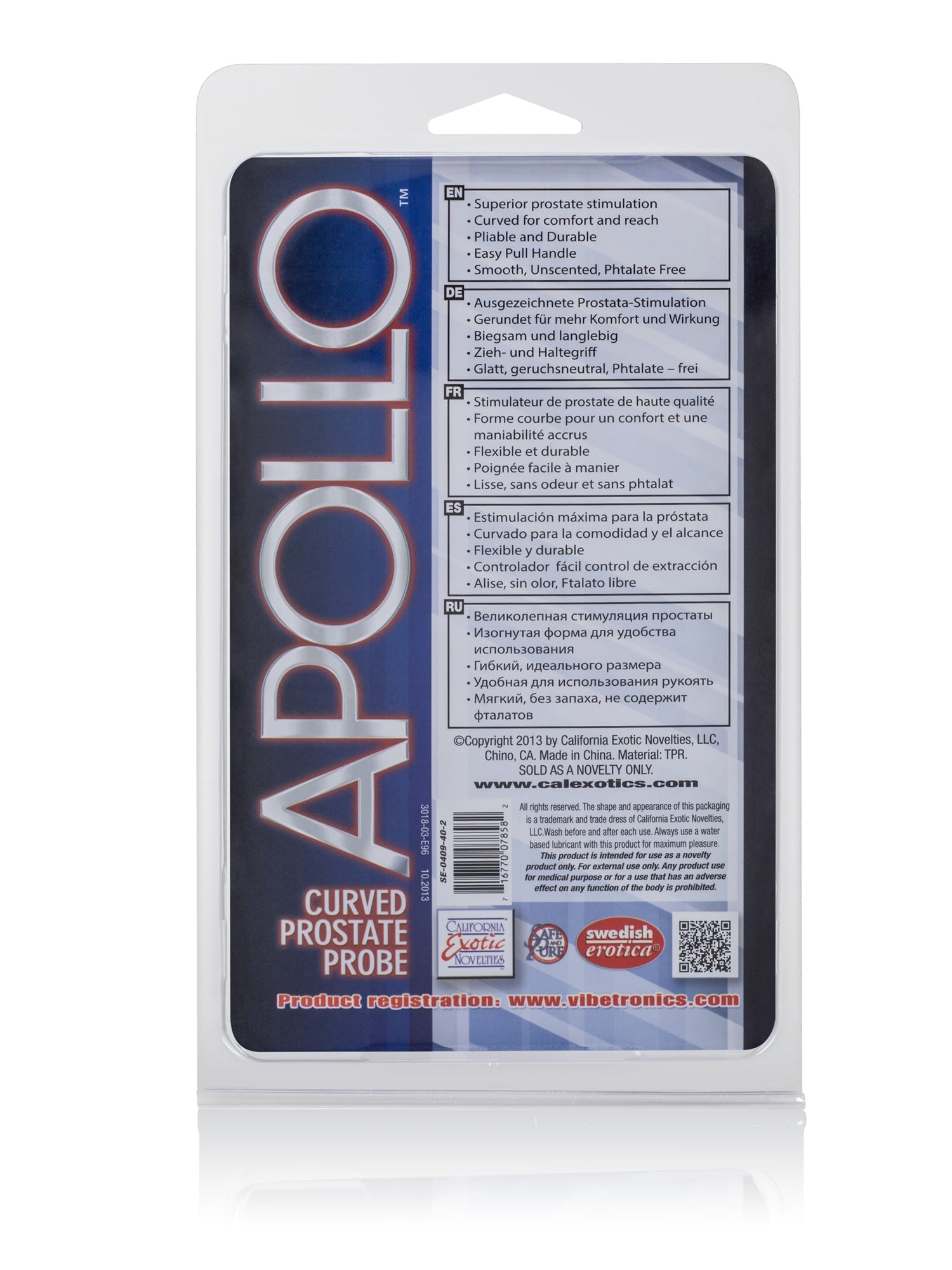 Apollo Curved Prostate Probe Blue – Skin Two UK