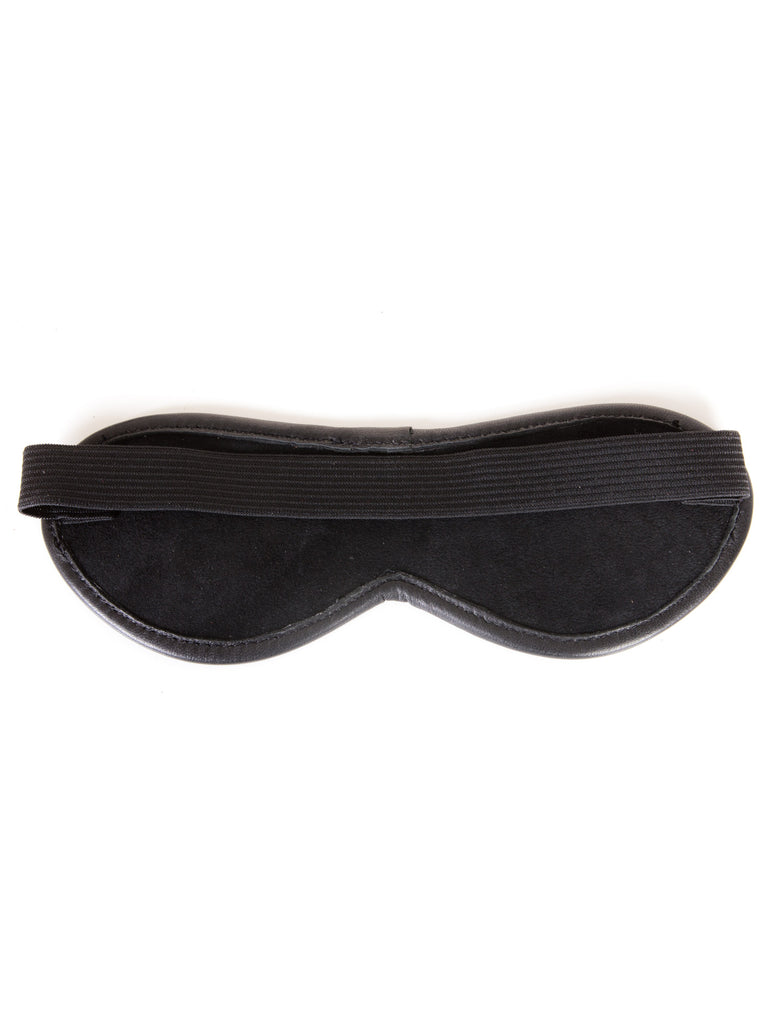 Blue Leather Blindfold With Black Trim – Skin Two UK