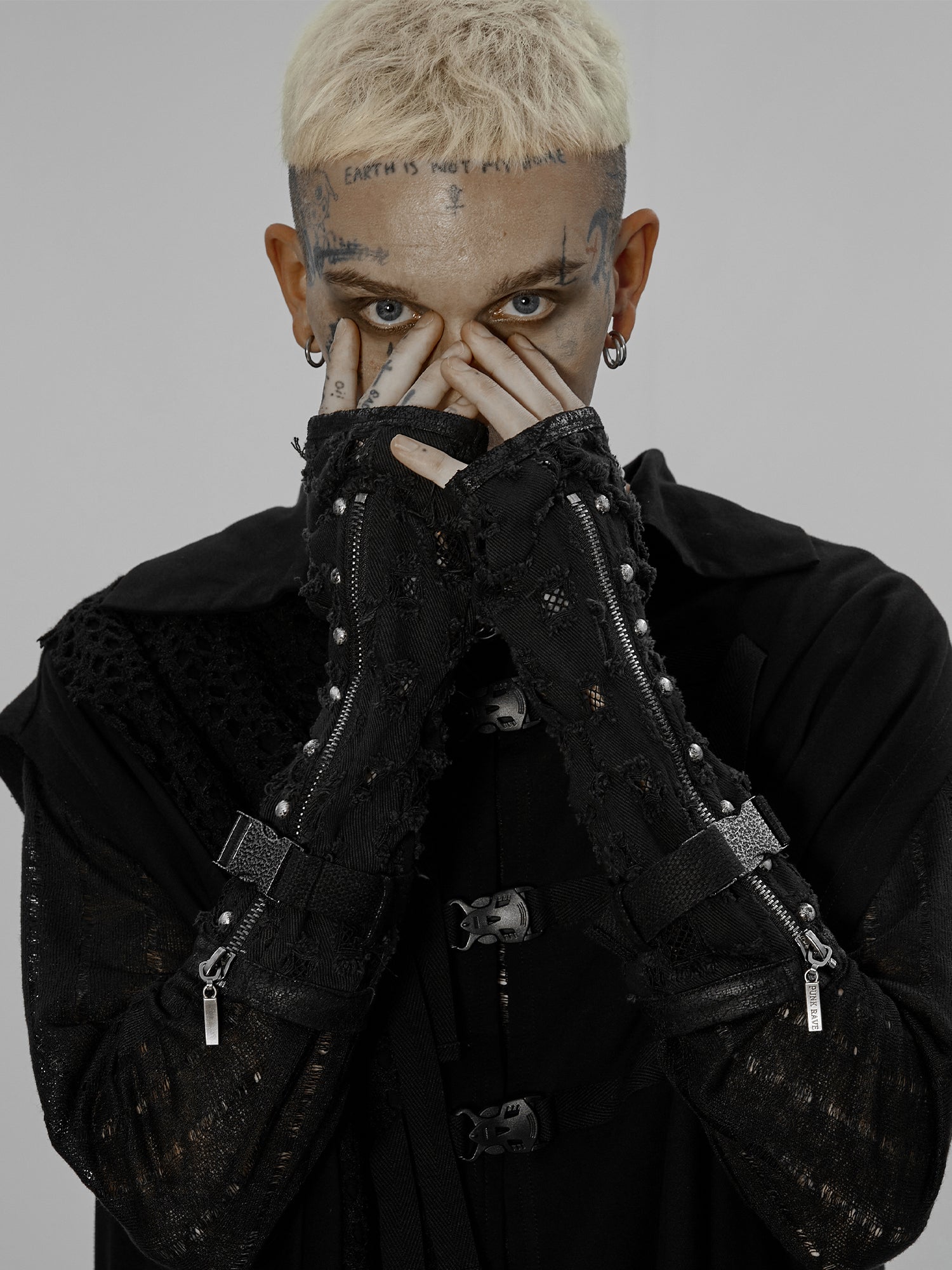 Mens Distressed Heavy Gloves from Punk Rave – Skin Two UK