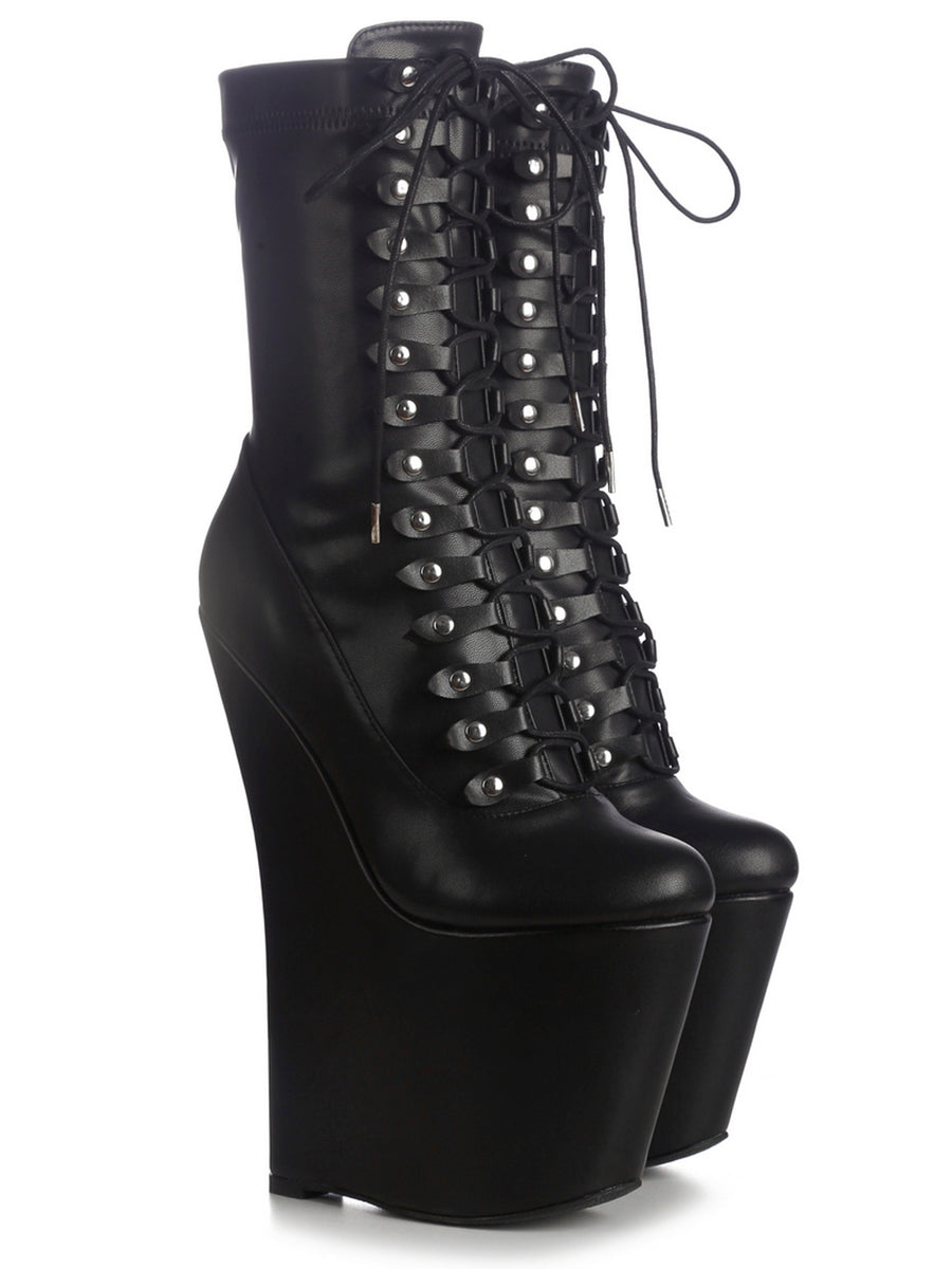 Crypt Lace-Up Platform Ankle Boots – Skin Two UK