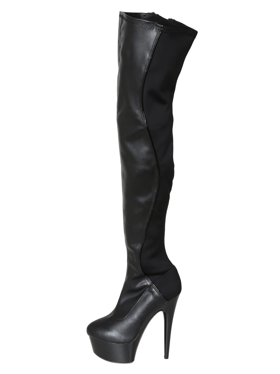 Shoes & Boots | Ferocious Matte Stretch Thigh High Boots, thigh high ...