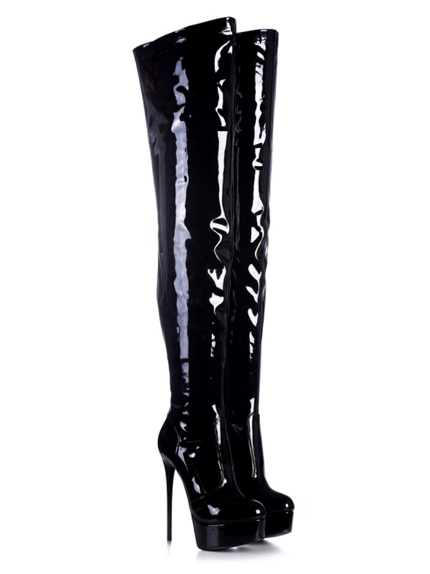 Electric Starburst Thigh High Stiletto Boots – Skin Two UK