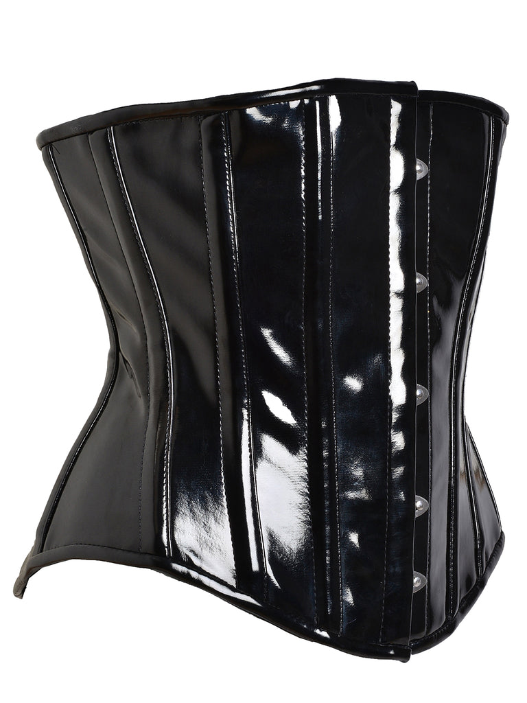 Gothica PVC Underbust Corset in Black – Skin Two UK