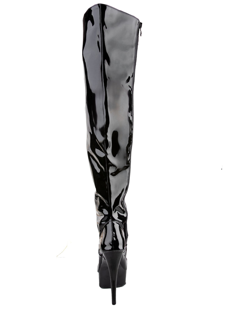 Red Flash Thigh High Lace Boot – Skin Two UK