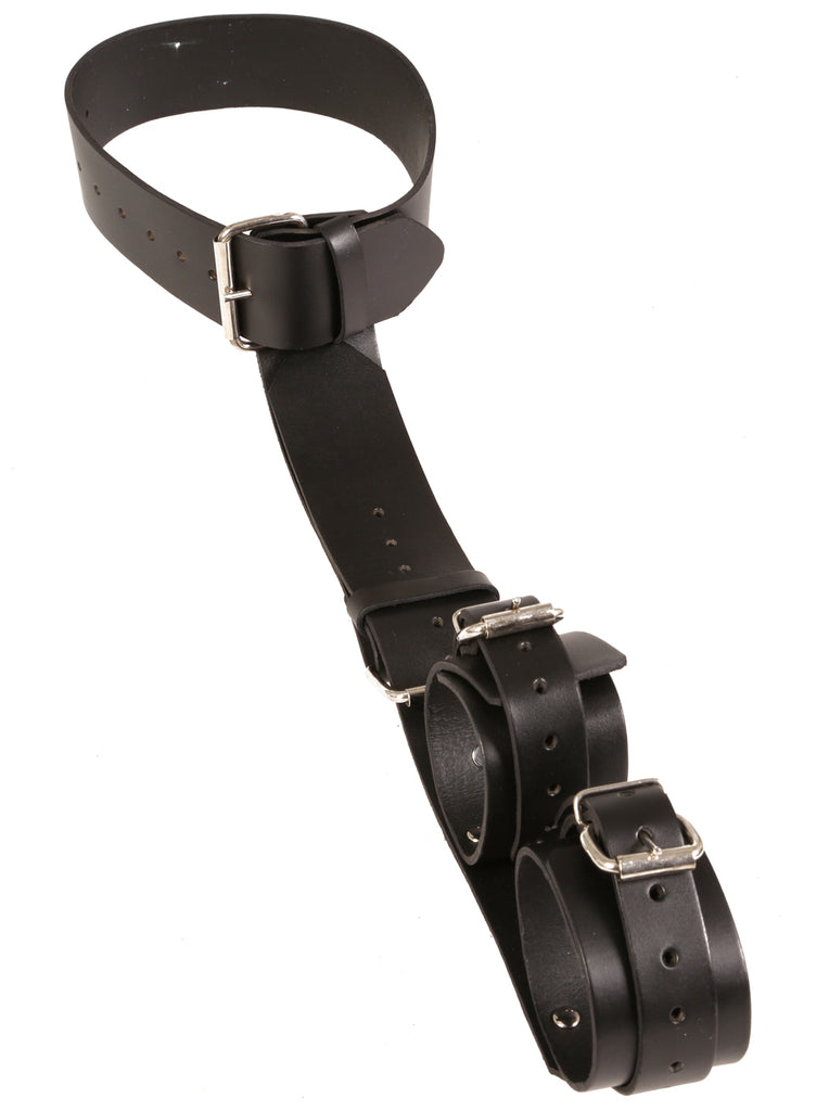 Leather Bondage Neck To Wrist Restraint – Skin Two UK