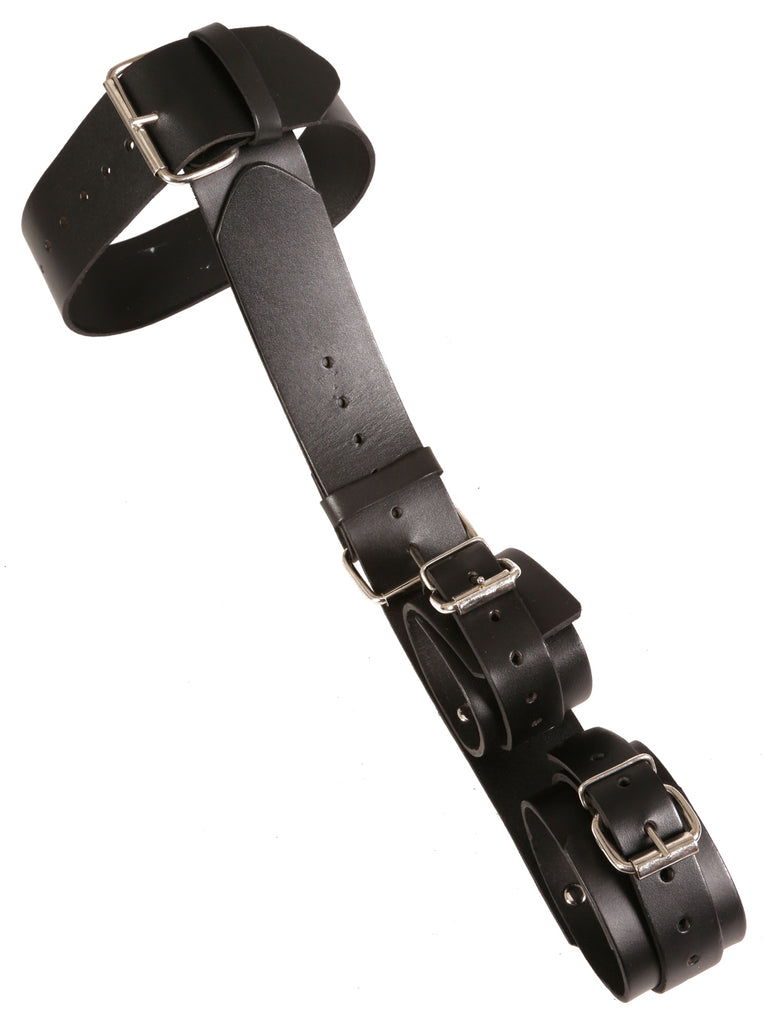 Leather Bondage Neck To Wrist Restraint – Skin Two UK