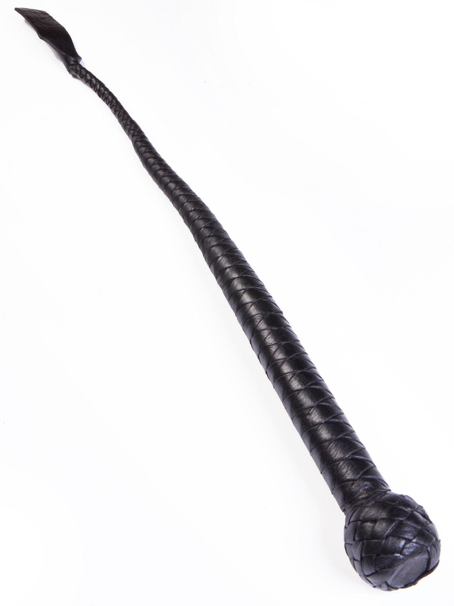 Black Leather Braided Hunter Whip – Skin Two UK