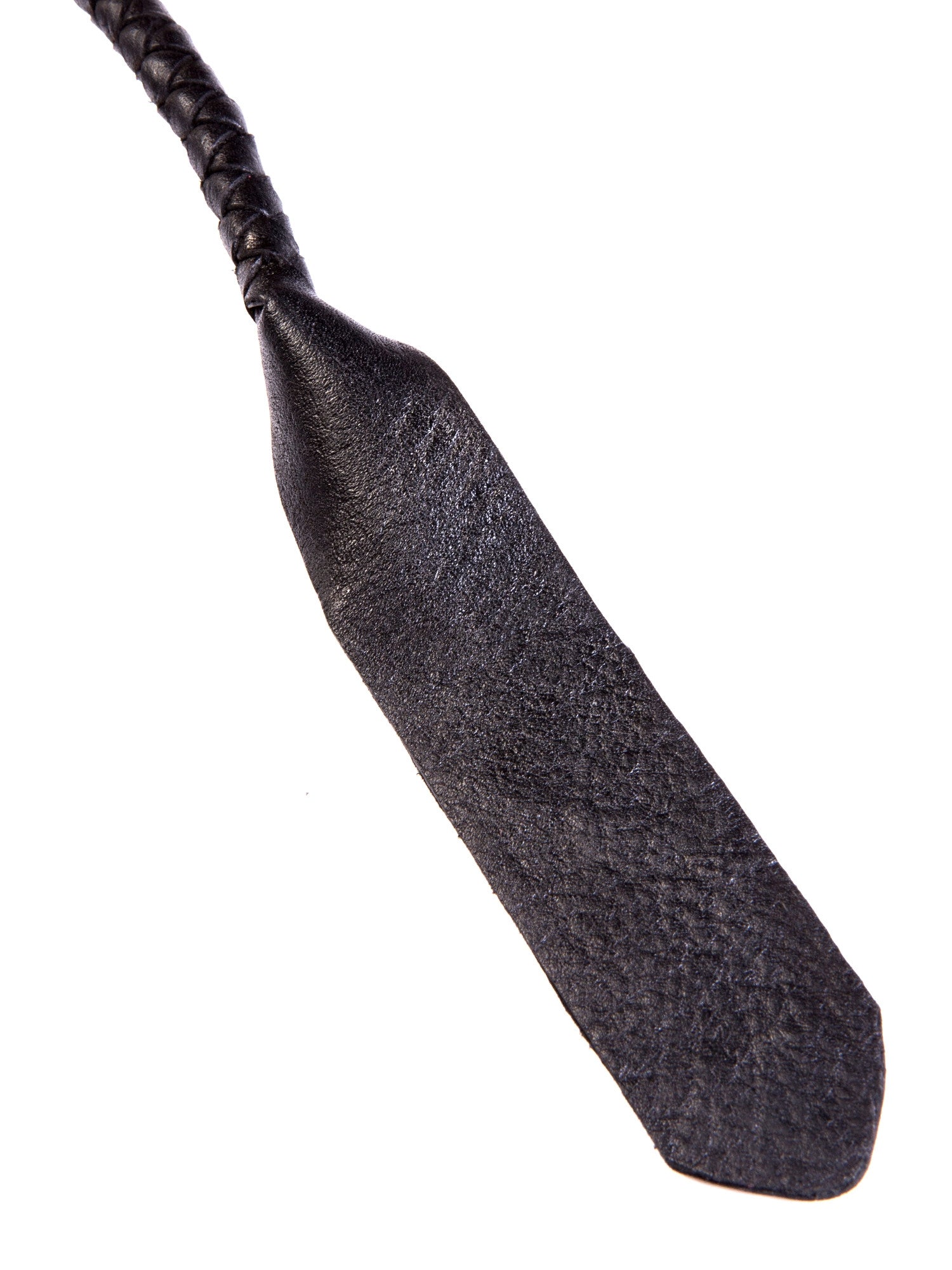 Black Leather Braided Hunter Whip – Skin Two UK