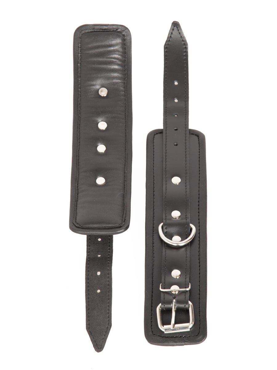 Leather D-Ring Wrist Cuffs – Skin Two UK