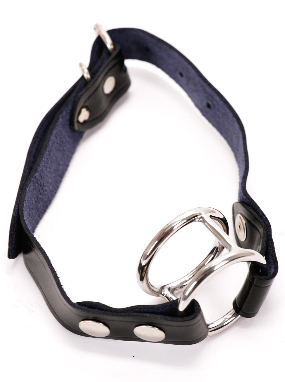 Leather Deep Throat Gag Double Ring Skin Two Uk