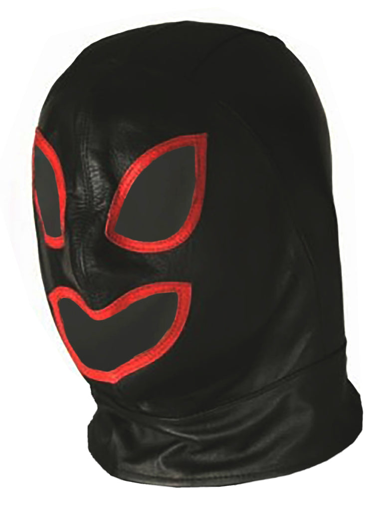 Leather Hood with Red Detail | Bondage Hoods from Honour – Skin Two UK