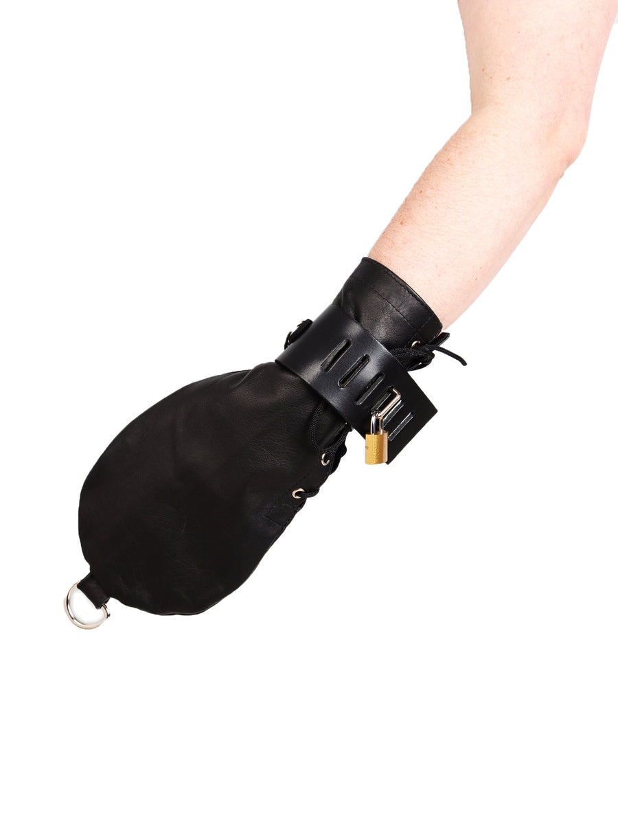Leather Lockable Bondage Mittens – Skin Two UK