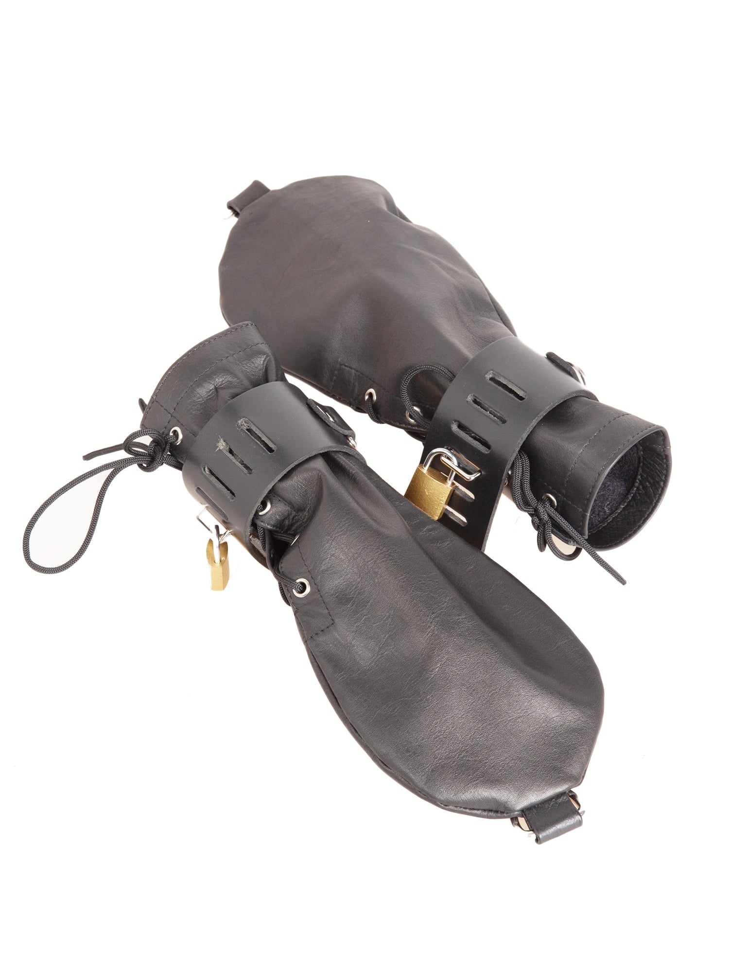 Leather Lockable Bondage Mittens – Skin Two UK