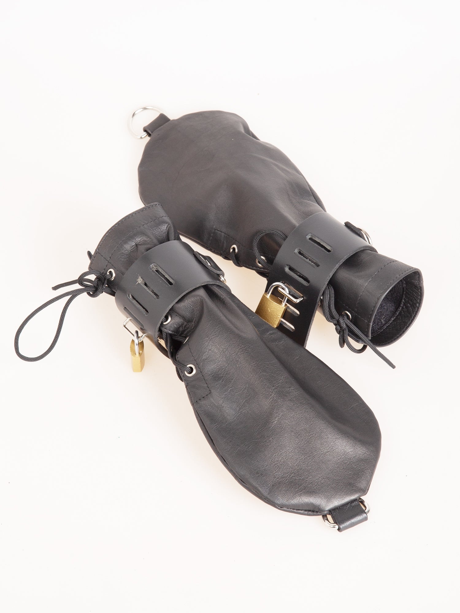 Leather Lockable Bondage Mittens – Skin Two UK