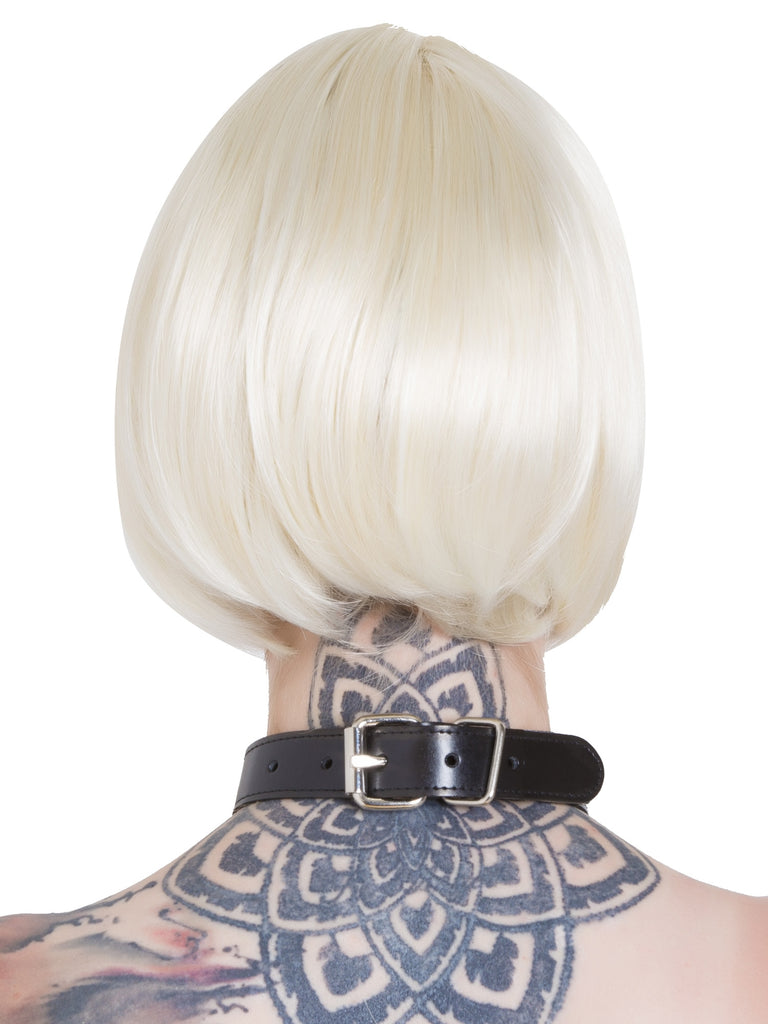 Rouge Garments Black Leather O-Ring Studded Collar – Skin Two UK