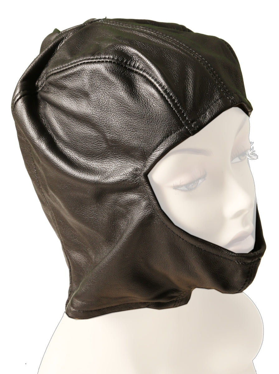 Leather Open Face Hood | Bondage Hoods from Honour – Skin Two UK