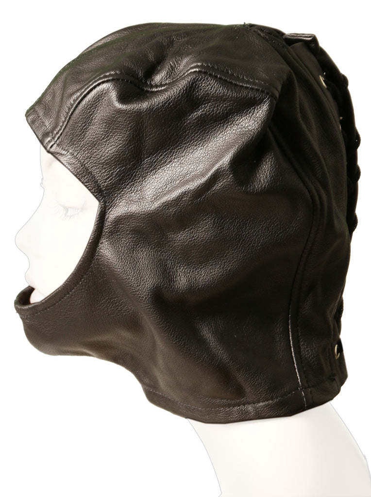 Leather Open Face Hood | Bondage Hoods from Honour – Skin Two UK