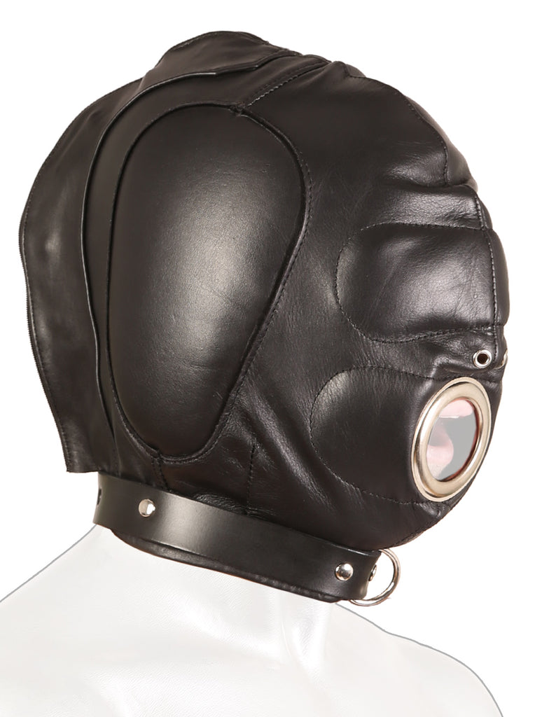 Leather Open Mouth Hood Bondage Hoods From Honour Skin Two Uk