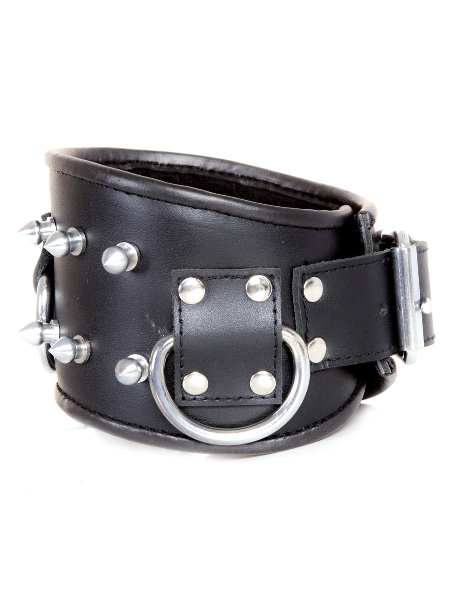 Leather Spike Posture Collar | Bondage Collars and Leads from Honour ...