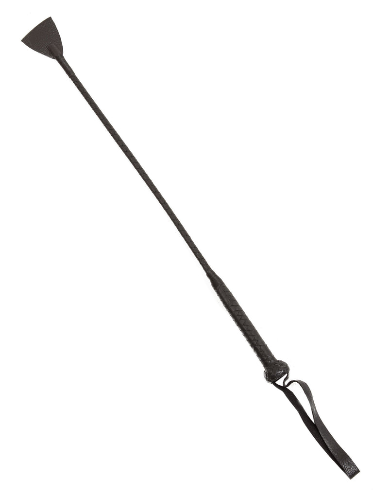 Luxury Black Leather Riding Crop – Skin Two UK