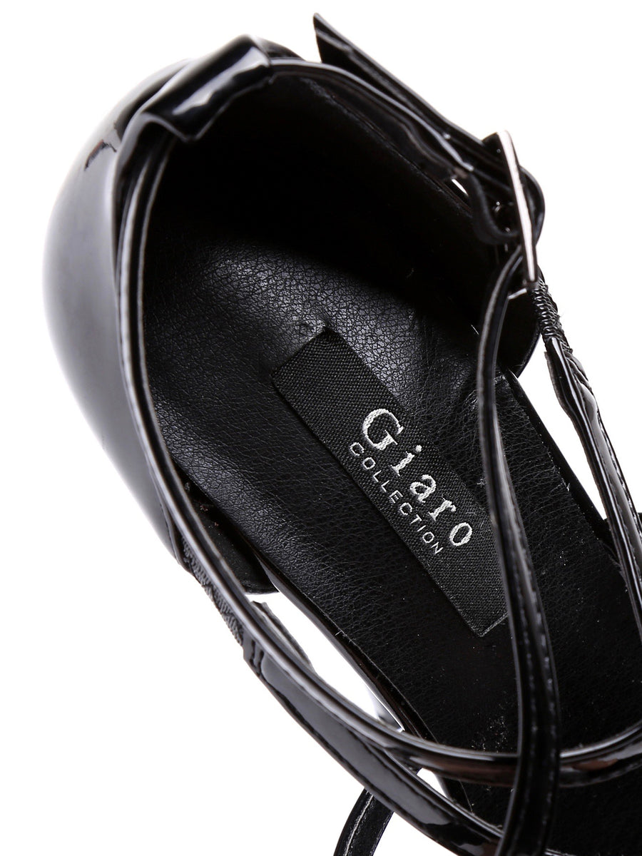 Medusa Skyscraper Heel Platform Pumps Black – Skin Two UK