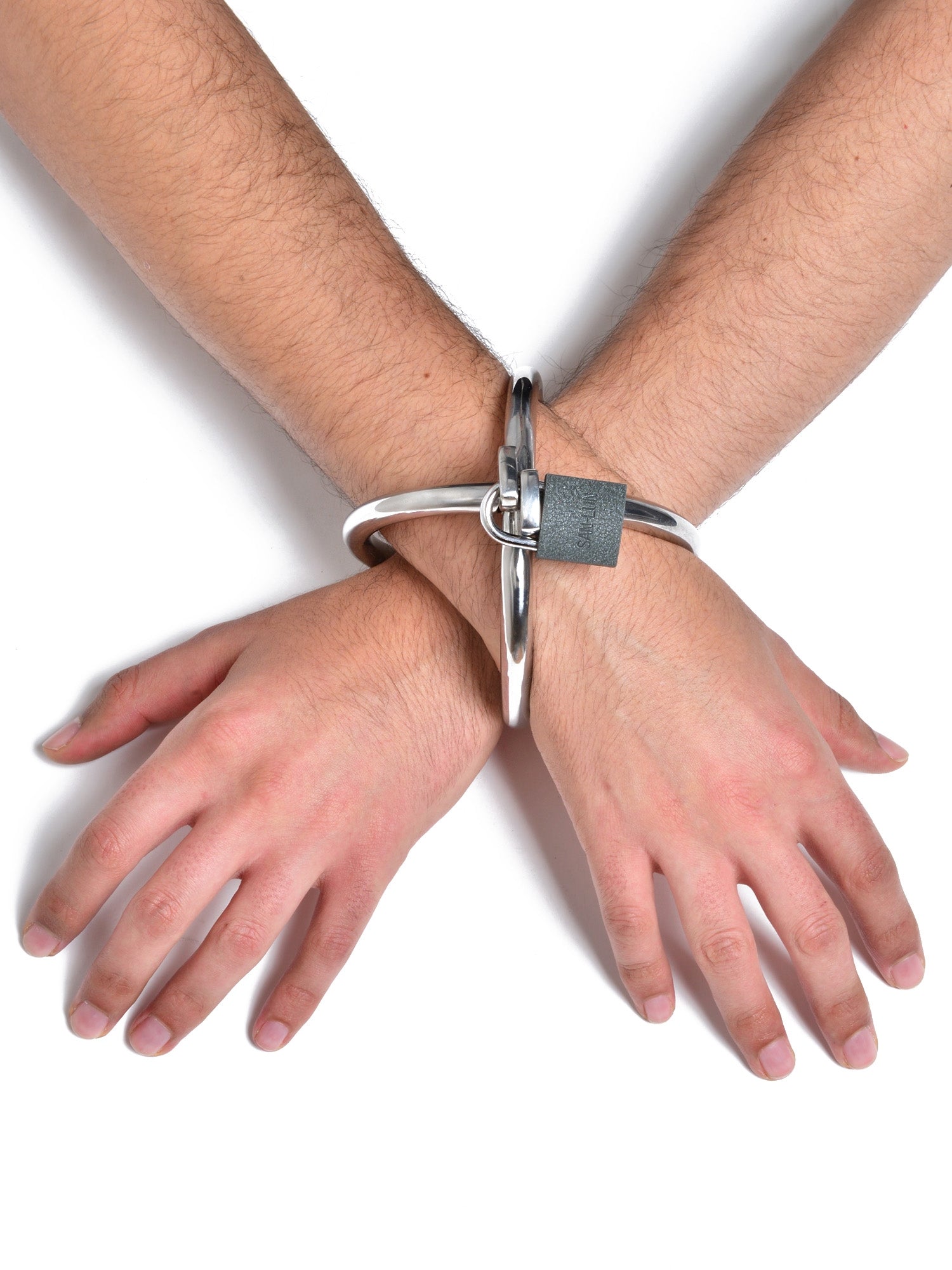 Men's Criss Cross Steel Cuffs – Skin Two UK