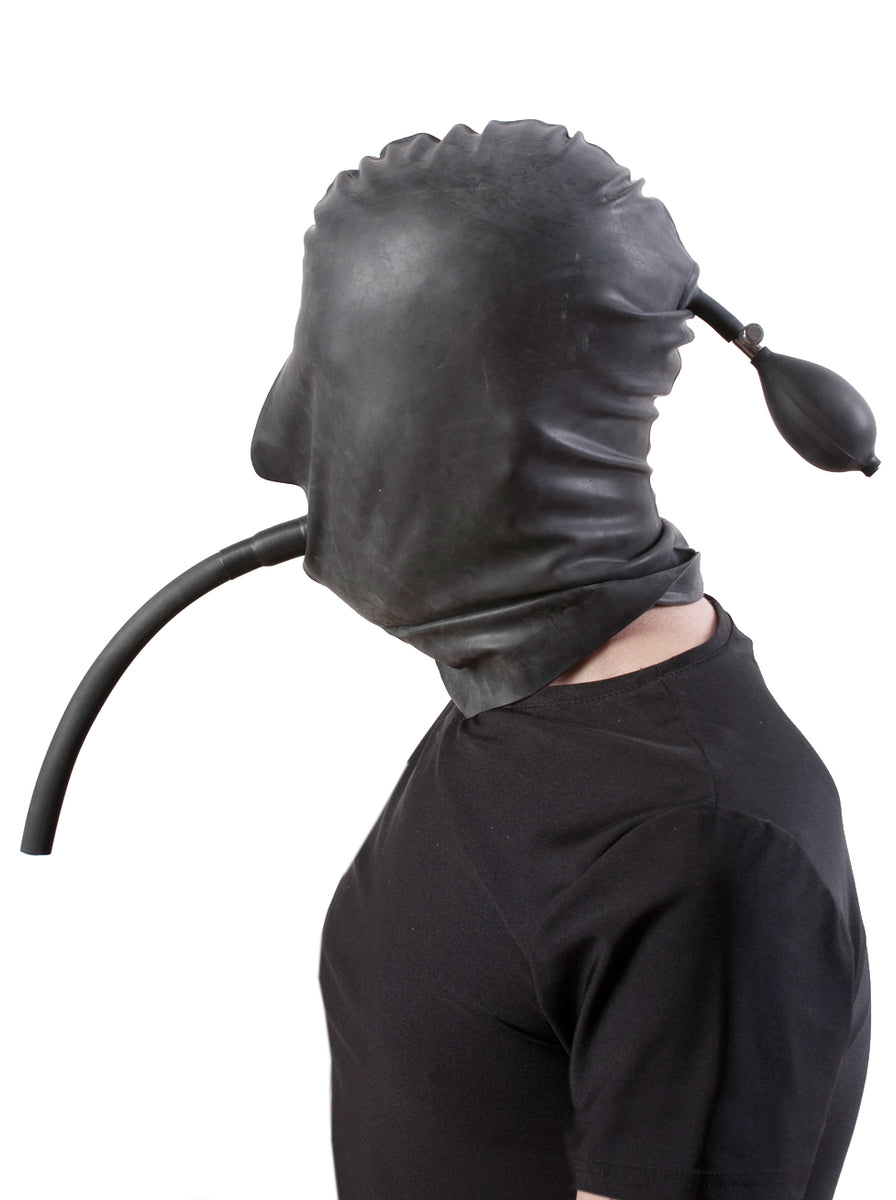 Moulded Rubber Inflatable Hood with Tube in Black – Skin Two UK