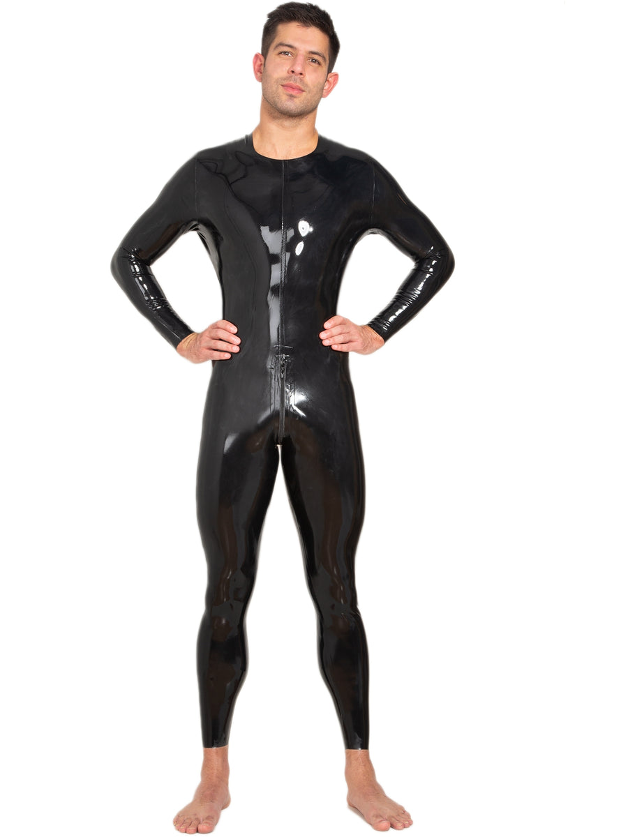 Neck Entry Latex Catsuit With Crotch Zip – Skin Two UK