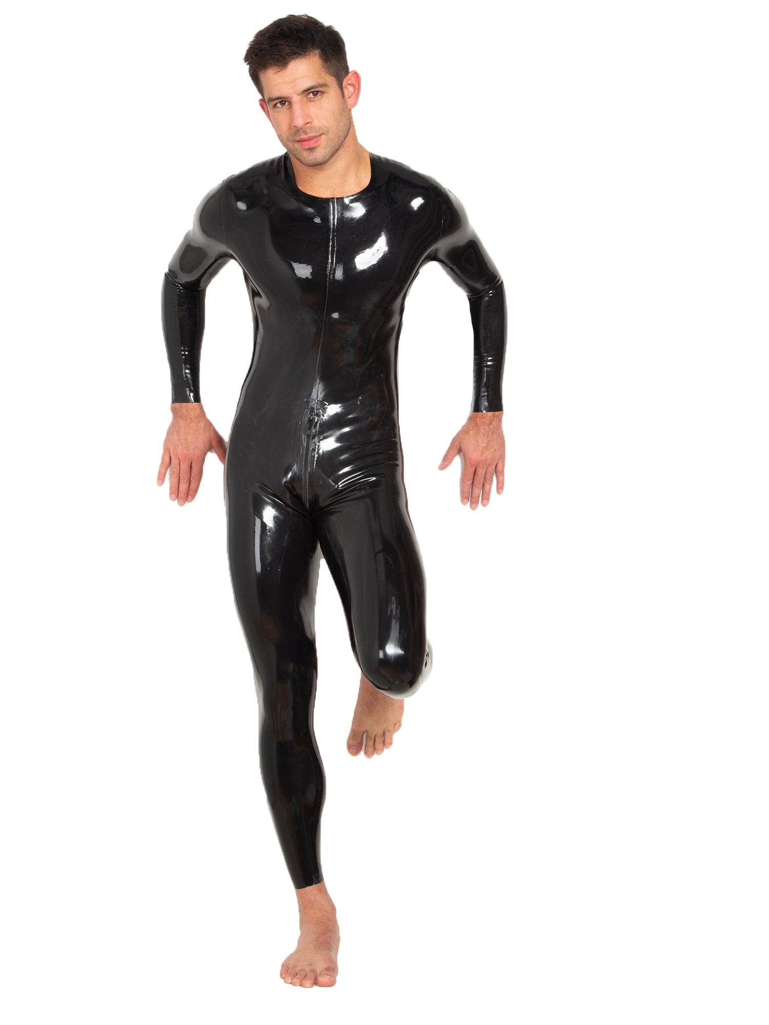 Neck Entry Latex Catsuit With Crotch Zip – Skin Two UK