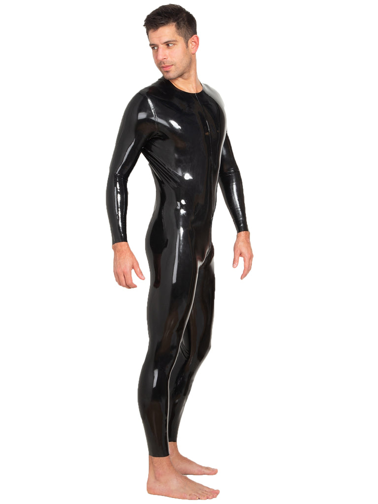 Neck Entry Latex Catsuit With Crotch Zip – Skin Two UK