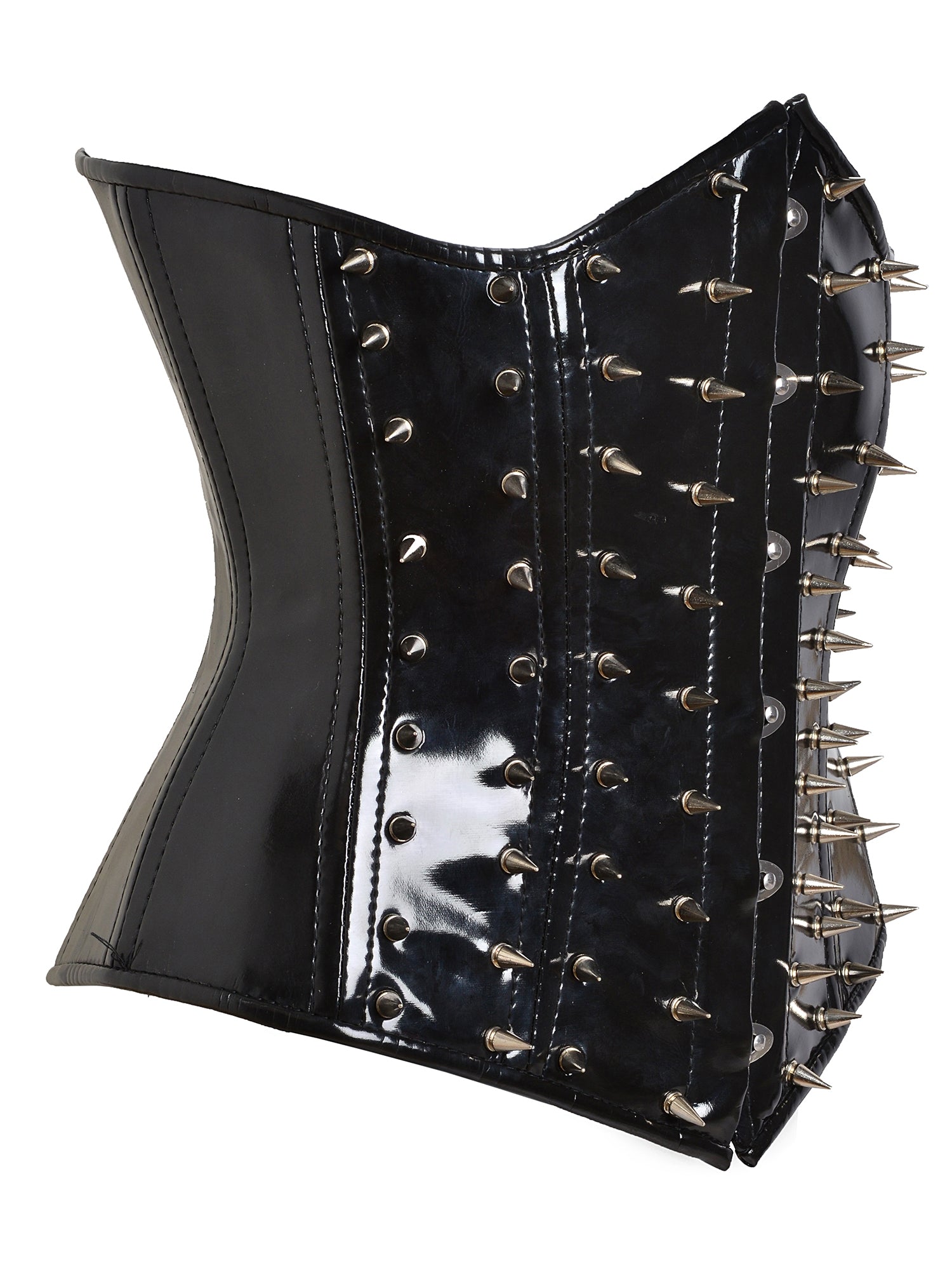 PVC Drusilla Spike Corset in Black – Skin Two UK
