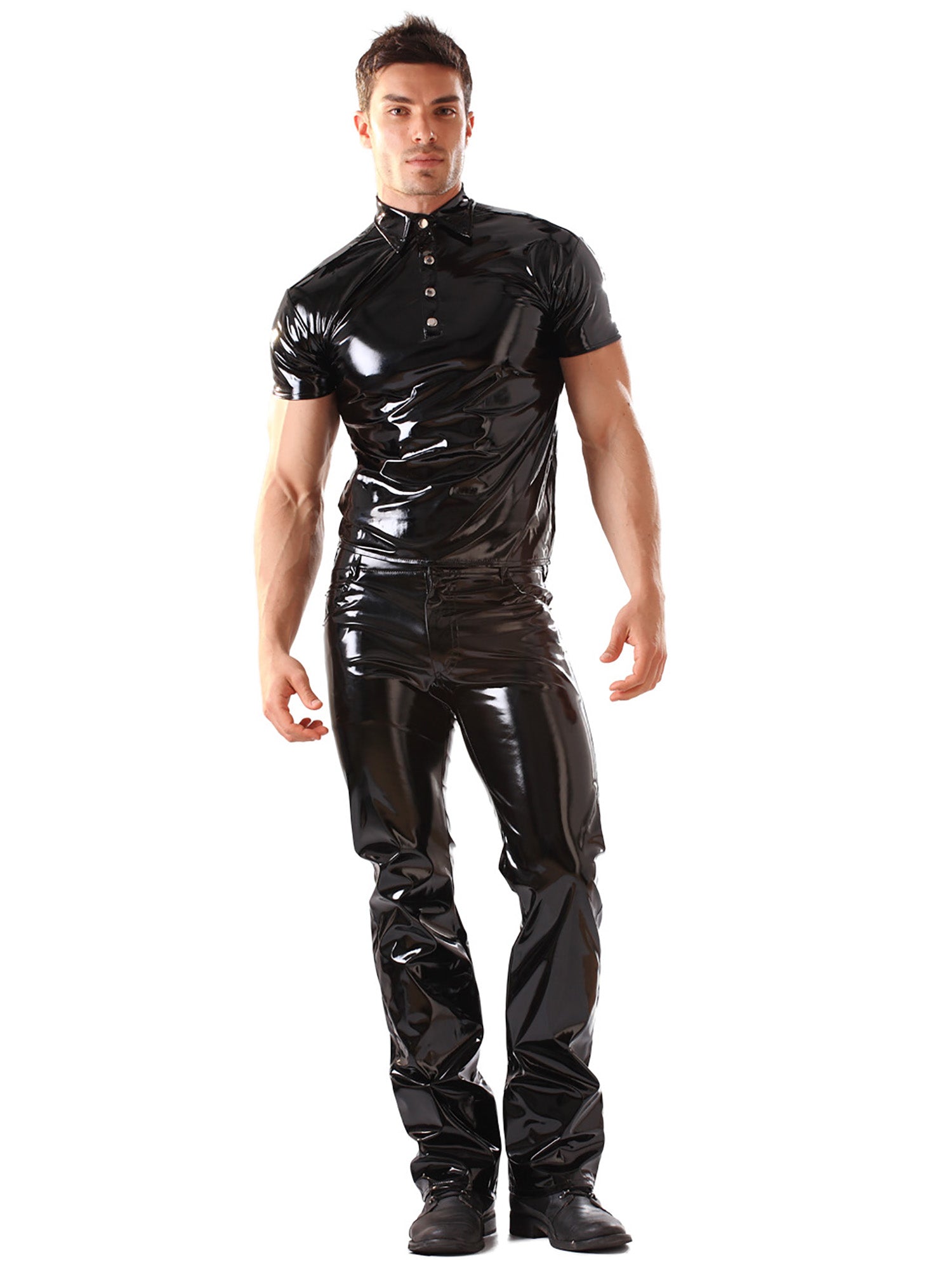 PVC Male Polo Top – Skin Two UK