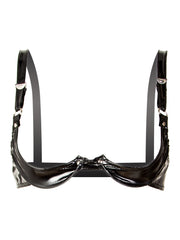 PVC Quarter Cup Bra in Black – Skin Two UK