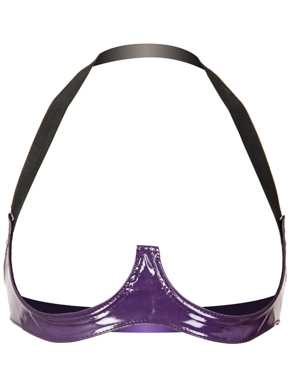 PVC Saucy Halter Open Bra – Skin Two UK