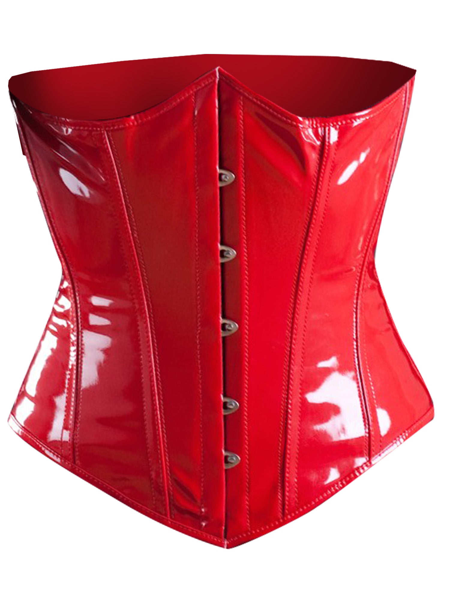 PVC Underbust Corset in Red – Skin Two UK
