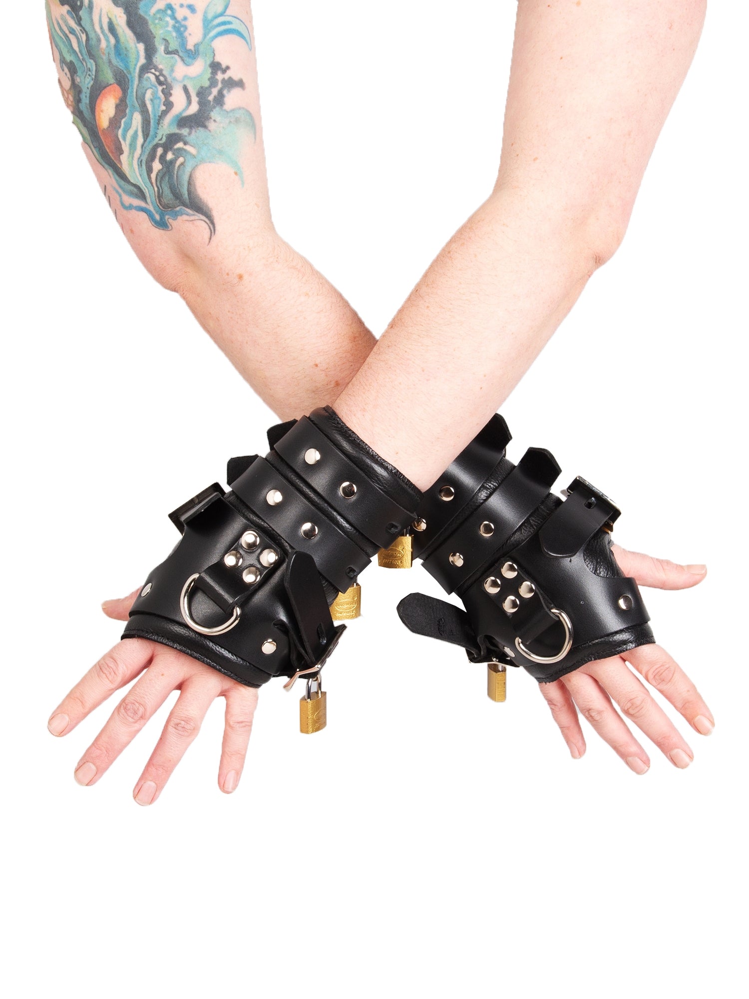 Padded Leather Suspension Cuffs – Skin Two UK
