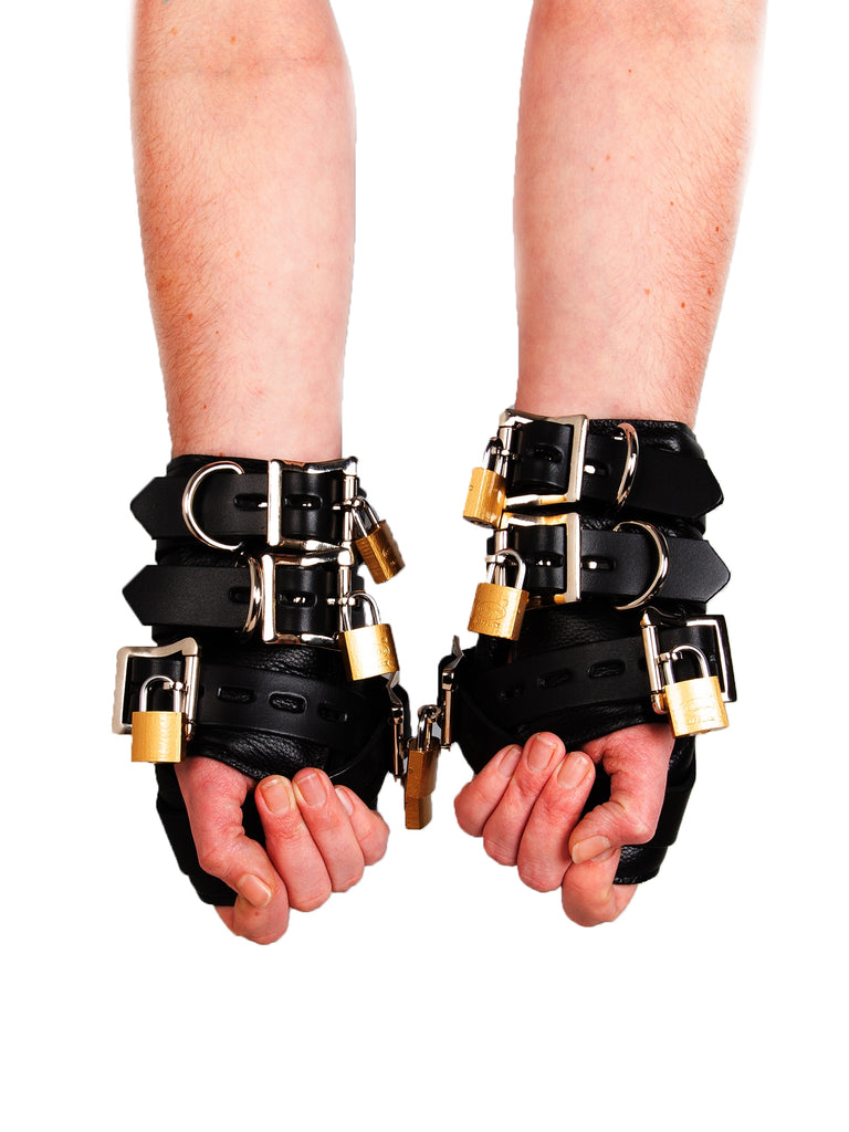 Padded Leather Suspension Cuffs – Skin Two UK