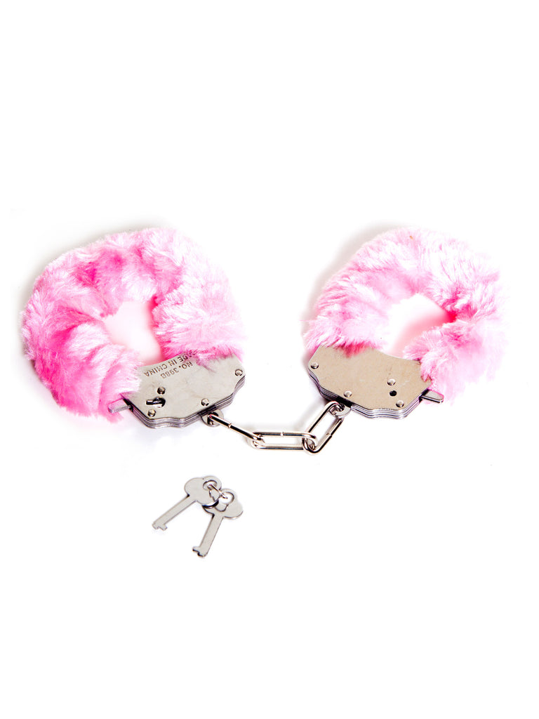 Pink Plush Furry Fun Cuffs – Skin Two UK