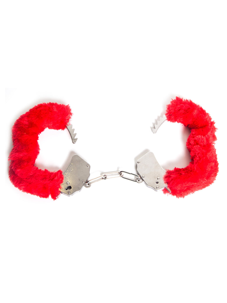 Red Plush Furry Fun Cuffs – Skin Two UK