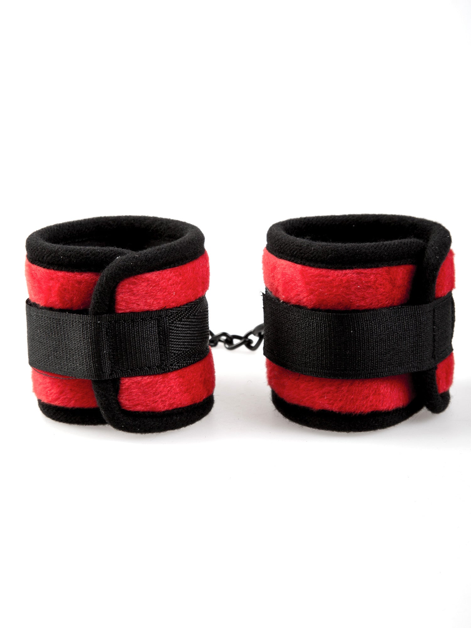 Red Velvet Handcuffs With Detachable Chain – Skin Two UK