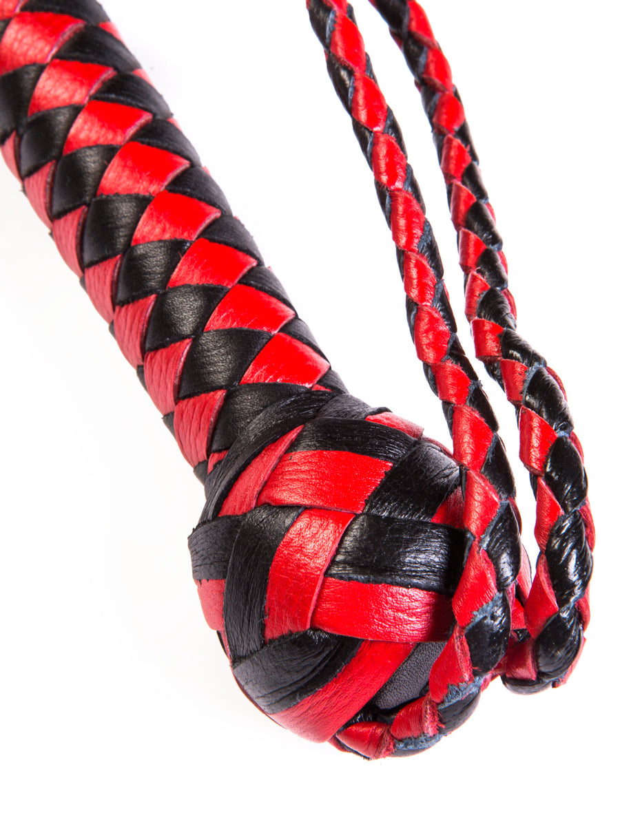 Red & Black Leather Diamond Hunter Whip – Skin Two UK