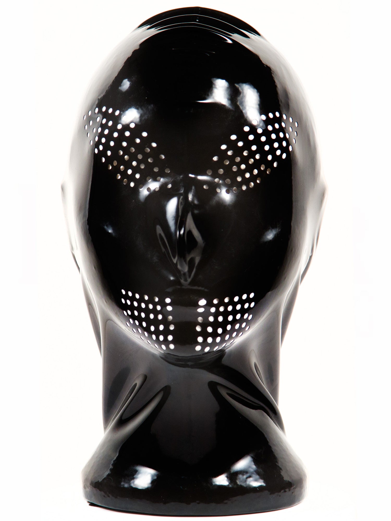 Seamless Rubber Hood with Perforated Eyes and Mouth – Skin Two UK
