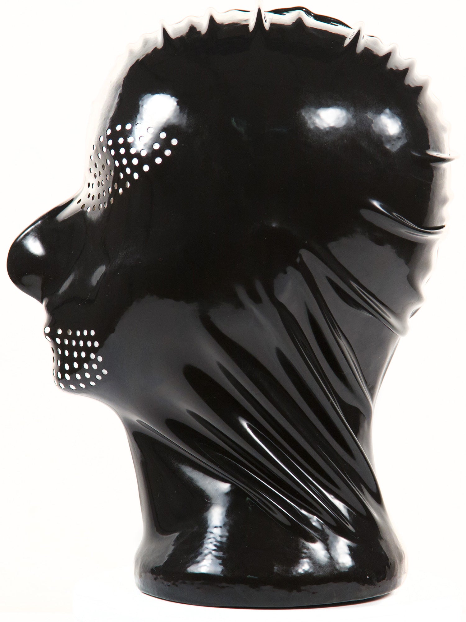 Seamless Rubber Hood with Perforated Eyes and Mouth – Skin Two UK