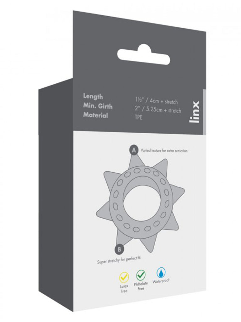 Linx Tickler Set Textured Ring Smoke – Skin Two UK
