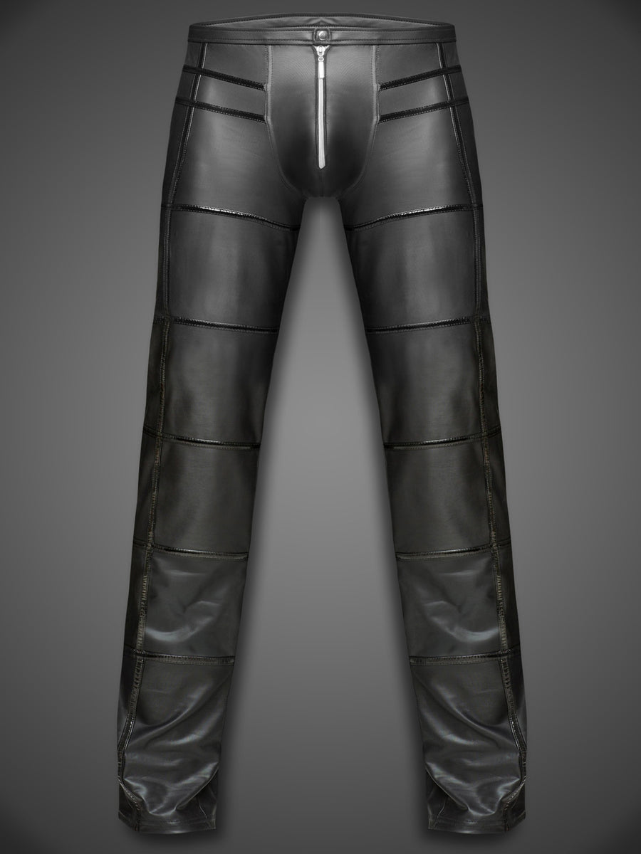 Wetlook Trousers with PVC Stripes – Skin Two UK